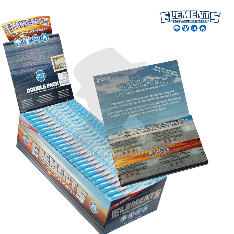 Cartine ELEMENTS Single Wide Corte Blue Doppie Blu - Scatola Da 25 ...